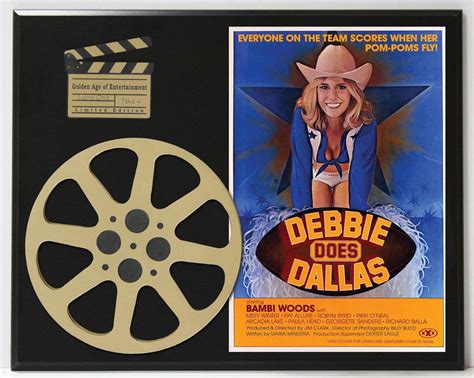 Debbie Does Dallas Bambi Woods Movie Poster Limited Edition Movie Reel