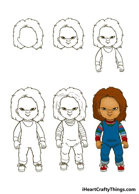 How To Draw Chucky Step By Step