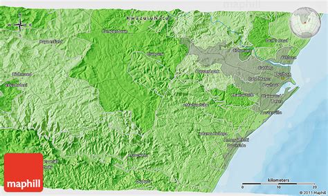 Political 3d Map Of Umlazi