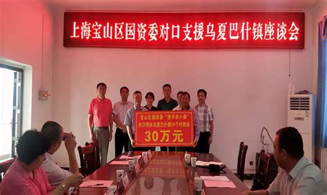 交流 宝山区国资委赴叶城乌夏巴什镇开展村企结对帮扶工作