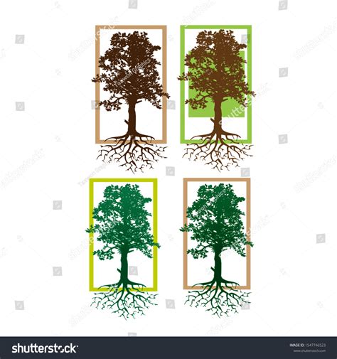 Tree Logo Abstract Design Vector Template Stock Vector Royalty Free Shutterstock