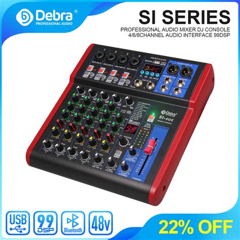 ¡sonido Limpio Debra Pro Mezclador De Audio Usb De 6 Canales Con 99