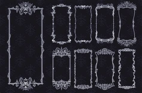 화려한 분위기를 위한 라인 프레임 세트