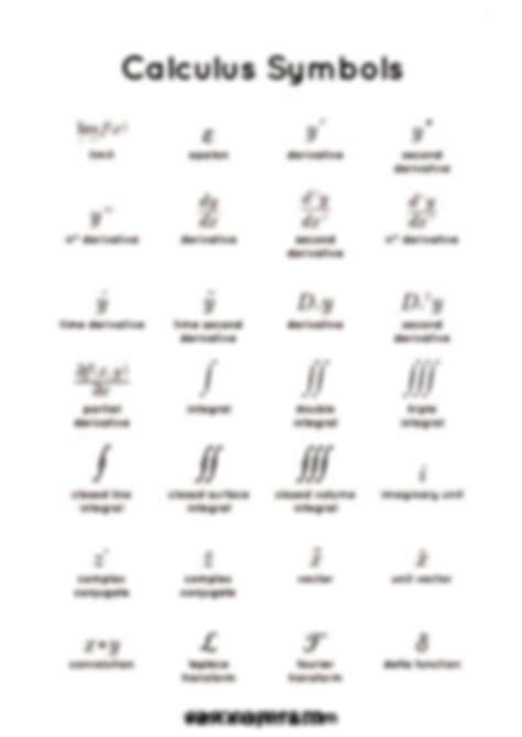 Solution Set Theory Symbols And Calculus Symbols Studypool