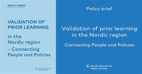 Validation Of Prior Learning In The Nordic Region Nll