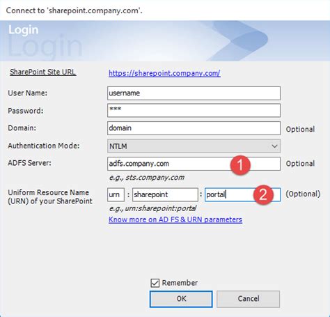 Connecting To Sharepoint That Is Configured With Federated Identity Authentication Adfs