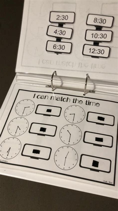 Interactive Time Matching Activities Learning Book Artofit