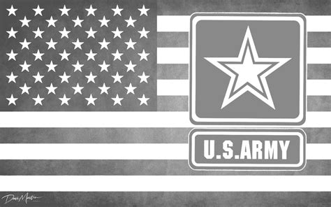 American Flag With Us Army Logo Etsy