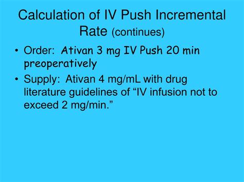 Ppt Advanced Adult Intravenous Calculations Powerpoint Presentation