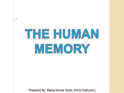 Memory M Pptx Data Storage And Warehousing Computing