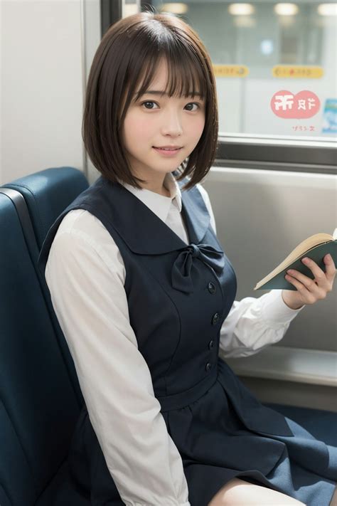本を読む女の子 Chichi Pui（ちちぷい）aiグラビア・aiフォト専用の投稿＆生成サイト