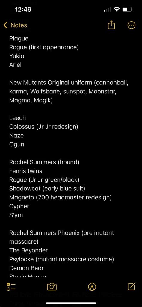 Attempting To Make A List Of X Men Marvel Legends Yet To Be Made And I