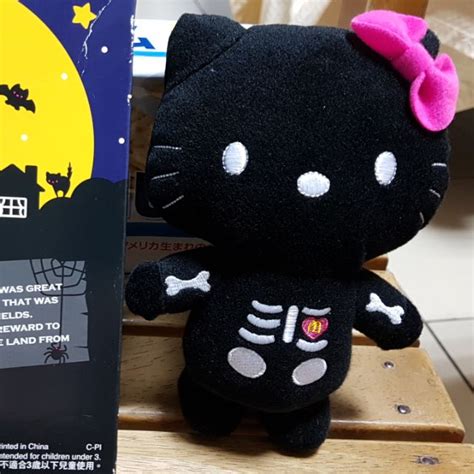 2012 麥當勞玩具×萬聖節版 黑色hello Kitty黑色骷髏kitty 蝦皮購物