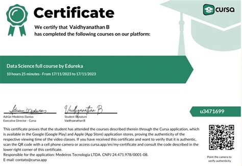 Vaidhyanathan B On Linkedin Completed The Data Science Full Course