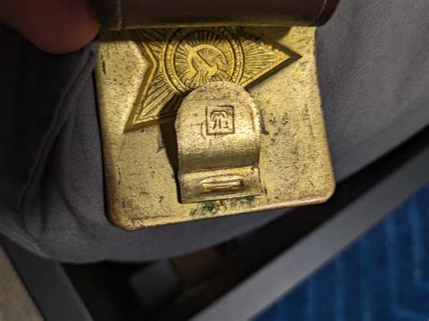 What Is The Marking On The Back Of My Solviet Belt Rmilitariacollecting