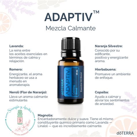 La Mezcla Adaptiv Contiene Lavanda Magnolia Neroli Naranja Silvestr
