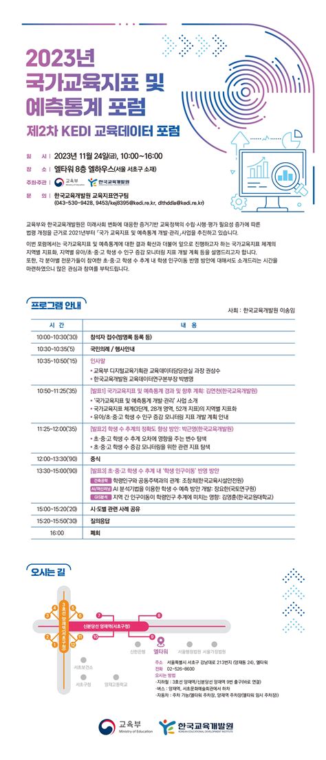 2023년 국가교육지표 및 예측통계 포럼 행사 일정 소식·소통 Nrc 경제인문사회연구회 Nrc 공식 홈페이지 Nrc