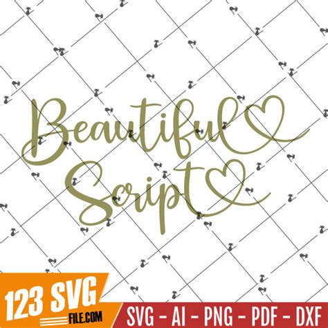 Beautiful Script Font Script Fontfont With Heartsfont Wit Inspire