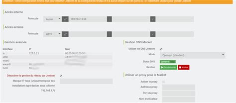 Santé De Jeedom Configuration Réseau Interne Nok Utilisation Du Core De Jeedom Communauté