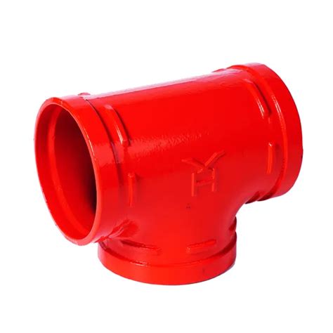 Flanged Fire Valve Red Pipe Fitting For Fire Protection System Fire