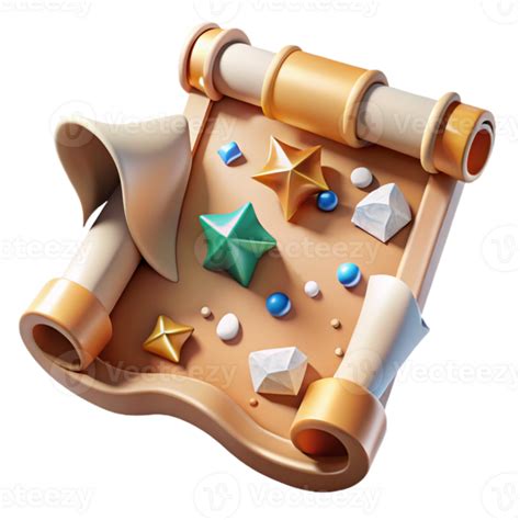 Vibrant Abstract Torn Treasure Map Cutout With Missing Pieces High Quality 59313612 Png