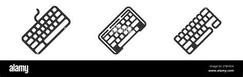 Keyboard Vector Icon Set Pack Collection Keyboard Linear Sign Eps