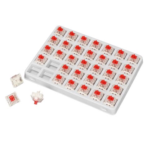 Red Switch Mechanical Keyboard Switch Keyboard Switch 35Pcs Red Switch Pre Lubricated 3 Pin