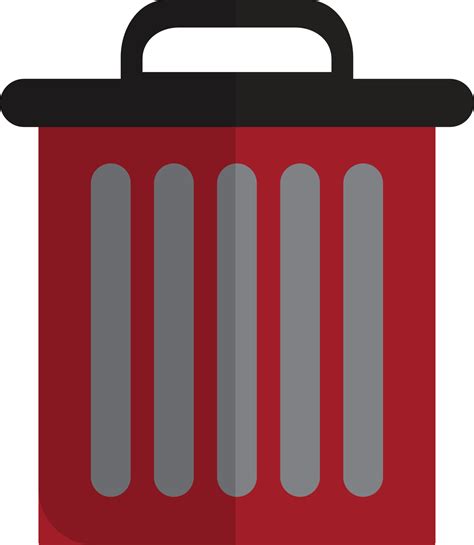 Red And Grey Delete Box Vector Art At Vecteezy