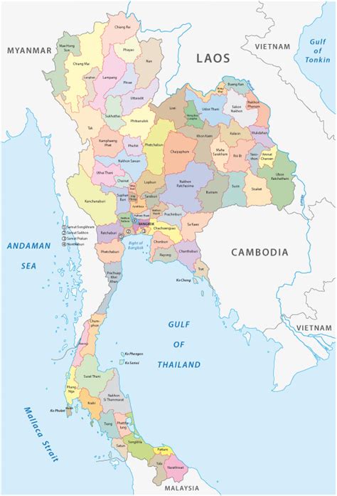 แผนที่ประเทศไทย 77 จังหวัด ทุกภาค และข้อมูลที่น่ารู้ต่าง ๆ