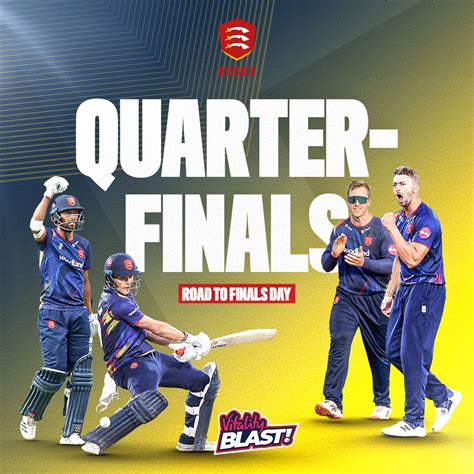 Essex Cricket On Twitter 𝗤𝗨𝗔𝗥𝗧𝗘𝗥 𝗙𝗜𝗡𝗔𝗟 𝗦𝗘𝗖𝗨𝗥𝗘𝗗 🦅 Flylikeaneagle