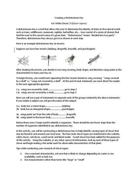 Pdf Creating A Dichotomous Key Dokumen Tips