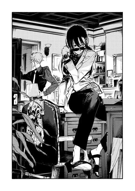 {线稿系列}黑白角色（以角色为主构图） 花瓣网