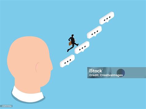 누군가 말풍선 3d 아이소 메트릭 벡터 일러스트 레이 션을 지나쳐 실행 개념에 대한 스톡 벡터 아트 및 기타 이미지 개념 결심 계획 Istock