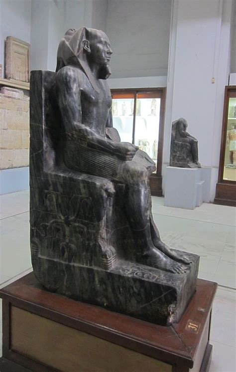 Khafre Enthroned C 2570 Bc By Ancient Egypt Artchive