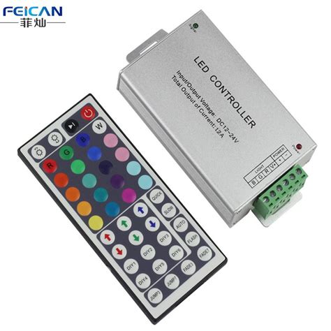 IR 44 Keys Remote Control DC12 24V 4A 3Channel RGB LED Controller