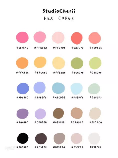 Goodnotes Digital Planning Highlighter Hex Codes Gallery Posted By