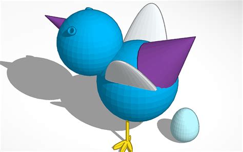 3d Design Bird Tinkercad