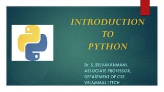 Python Ppt Pdf