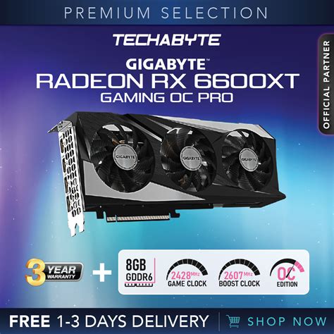 Gigabyte Radeon Rx 6600 Xt Gaming Oc Pro 8g Graphics Card Gv