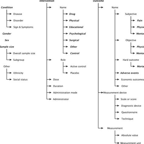 Hierarchical Representation Of Pico Subclasses The Categories Marked Download Scientific