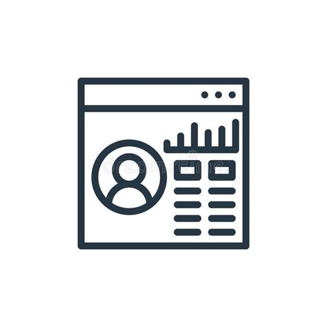 Browser Icon Vector From Seo Web Development Concept Thin Line