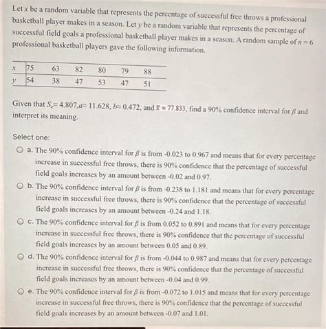 Solved Letx Be A Random Variable That Represents The