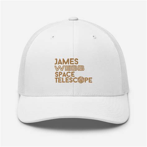 James Webb Space Telescope Jwst Embroidered Trucker Cap Webb Depot