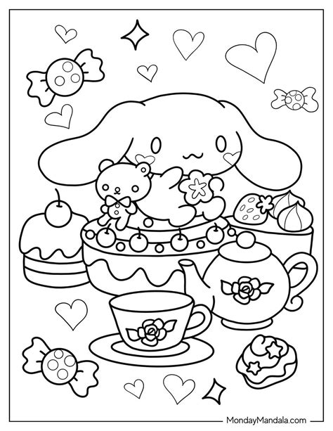 22 Kawaii Cinnamoroll Coloring Pages Free Printable Pdfs Pagine Da Colorare Con Fate Libri