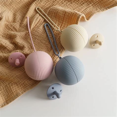 새로운 아기 젖꼭지 홀더 Bpa 무료 부드러운 실리콘 유아 휴대용 수유 노리개 컨테이너 상자 젖꼭지 보관 상자 젖꼭지 부착
