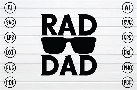 Rad Dad Svg Graphic By Shifatcre4ation · Creative Fabrica