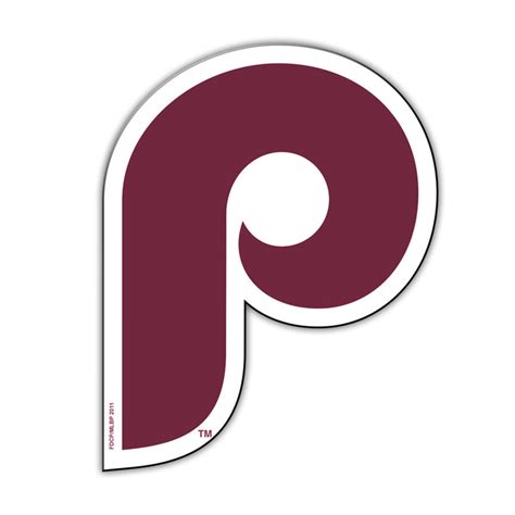 Philadelphia Phillies Retro P Logo 12 Magnet At Sticker Shoppe