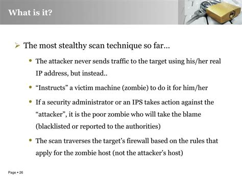 Ppt Advanced Idle Scanning Powerpoint Presentation Free Download Id5241398