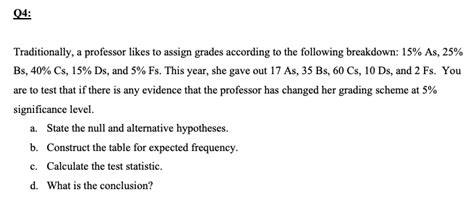 solved traditionally a professor likes to assign grades