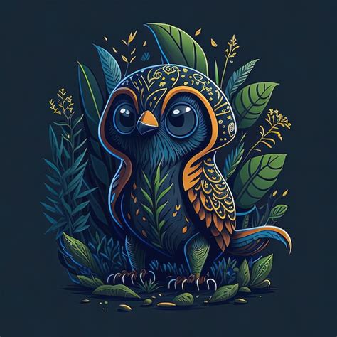 Premium Vector Wildlifeinspired Jungle Cutie Captivating Detailed Design